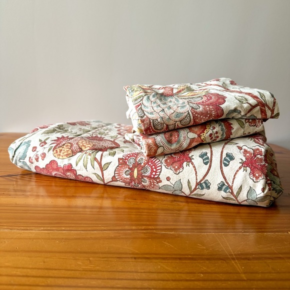 Pottery Barn | Bedding | Pottery Barn Palampore Floral Queenfull Duvet ...